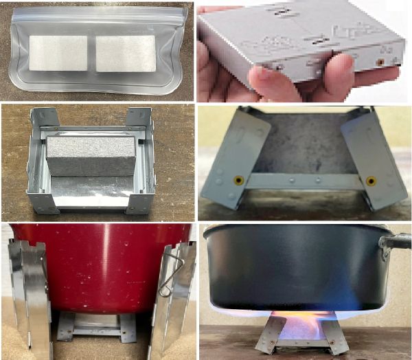 PillBottle Stones Stove, PaintCan Stones Stove, FASST Stove, Koozy ...