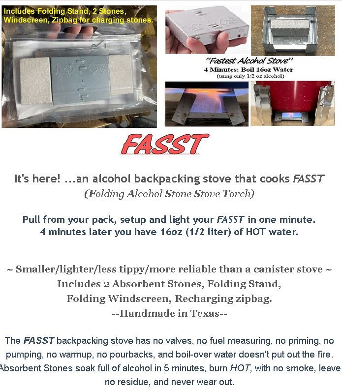 neoTrekk FASST Alcohol Stones Stove, PillBottle Stones Stove, PaintCan ...